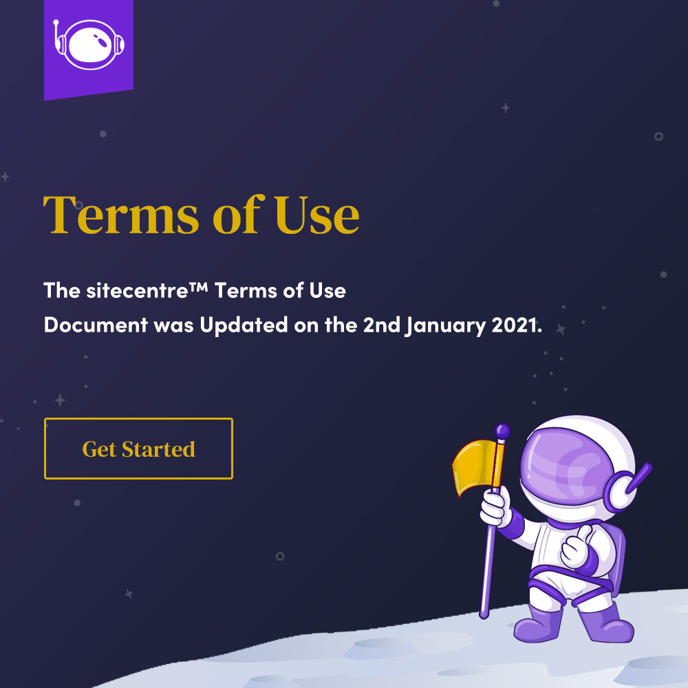 Terms of Use — Legal Documents — Updated 25/03/22 ‐ sitecentre®