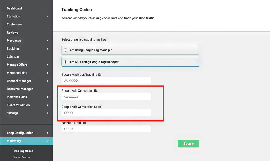 Google Ads Conversion Tracking ‐ sitecentre®