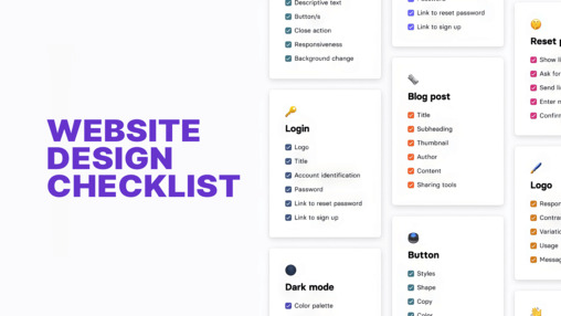 Website Design Checklist — Downloadable ‐ sitecentre®